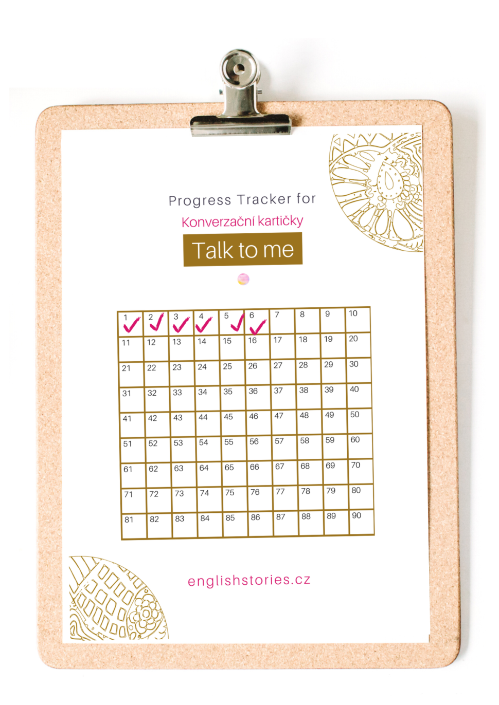 Kartičky progress tracker download | English Stories